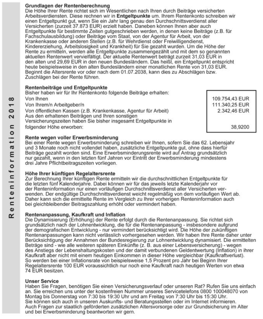 Die Renteninformation: Altersvorsorge planen